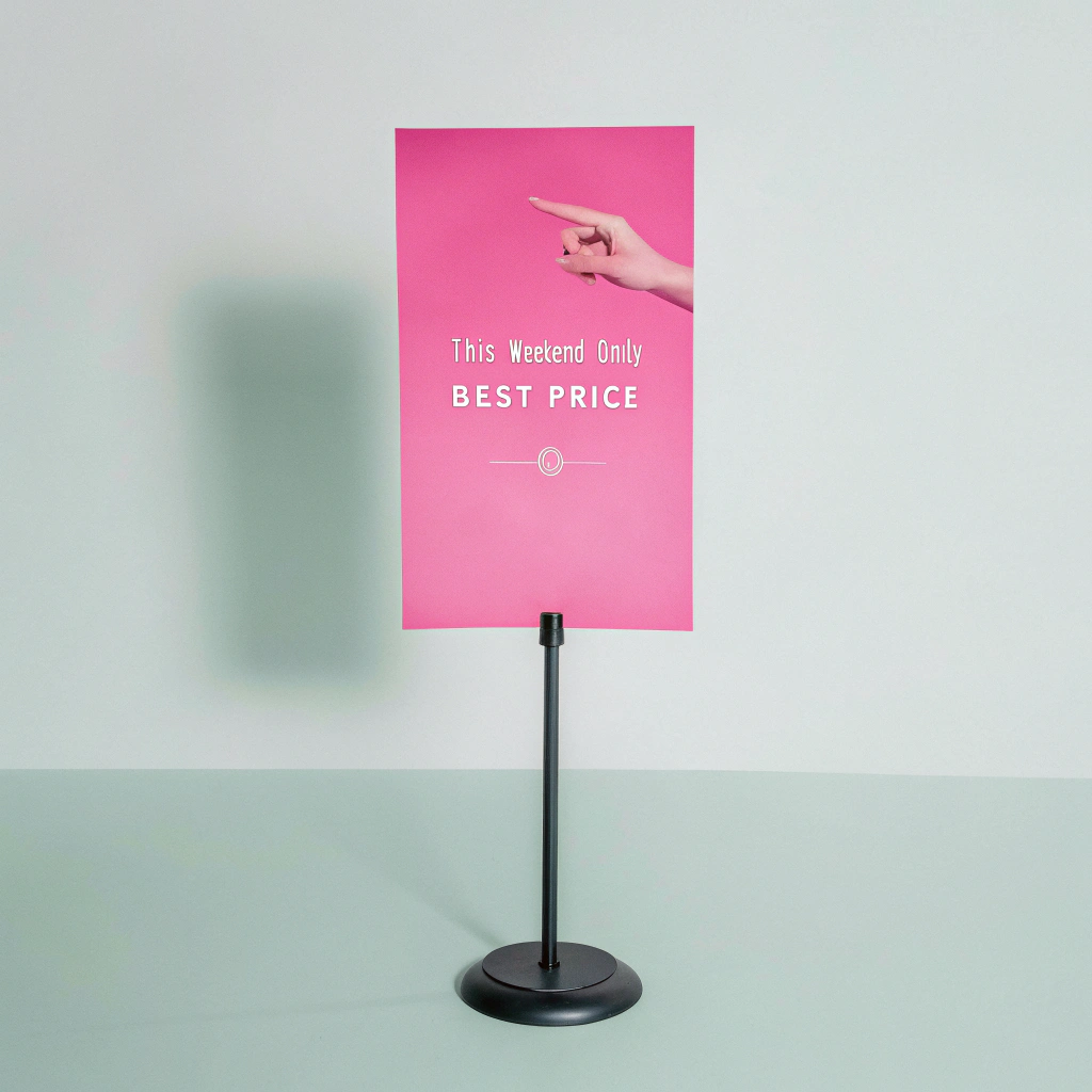 Clip Pole Poster Stand – AST Advertising